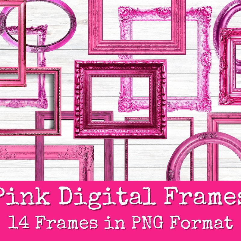 Hot Pink Frame - Etsy