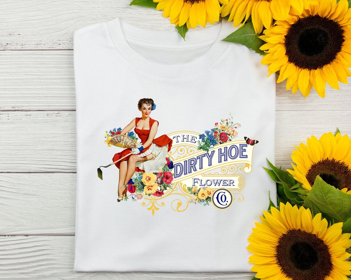 Dirty Hoe PNG Inappropriate Home Decor Vintage Pinup - Etsy