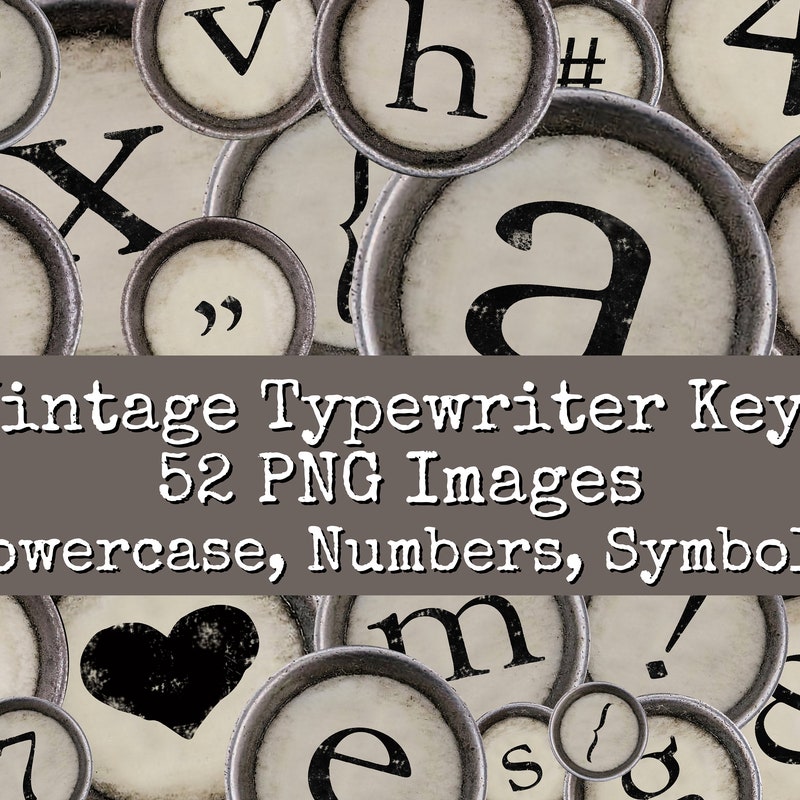 Typewriter Numbers - Etsy