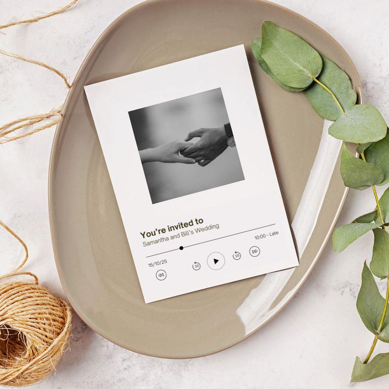 SPOTIFY INVITATION - Etsy