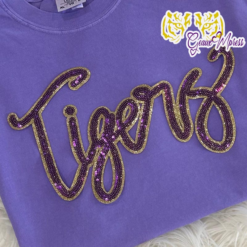 Sequin Tiger Shirt - Etsy