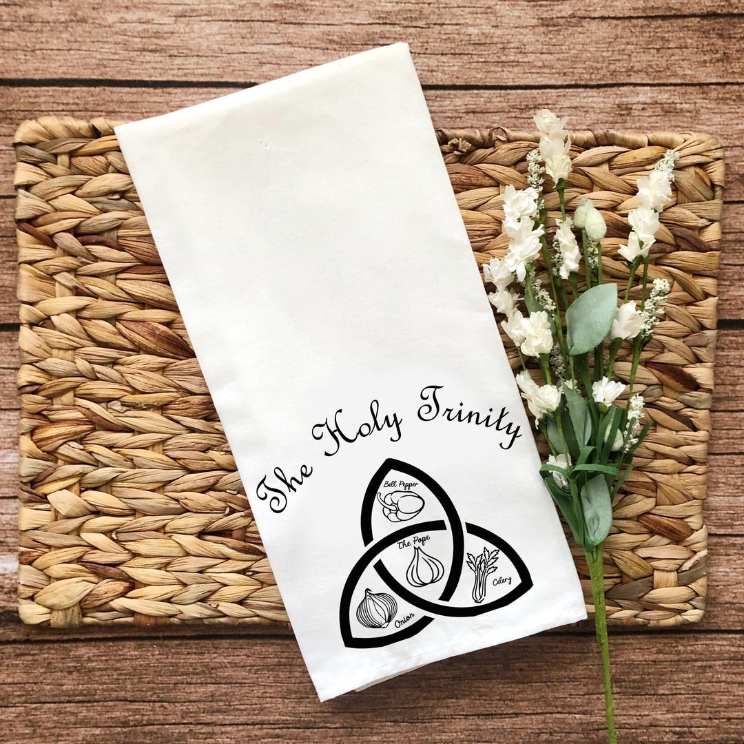 The Holy Trinity Tea Towel, Southern Kitchen Decor - Etsy