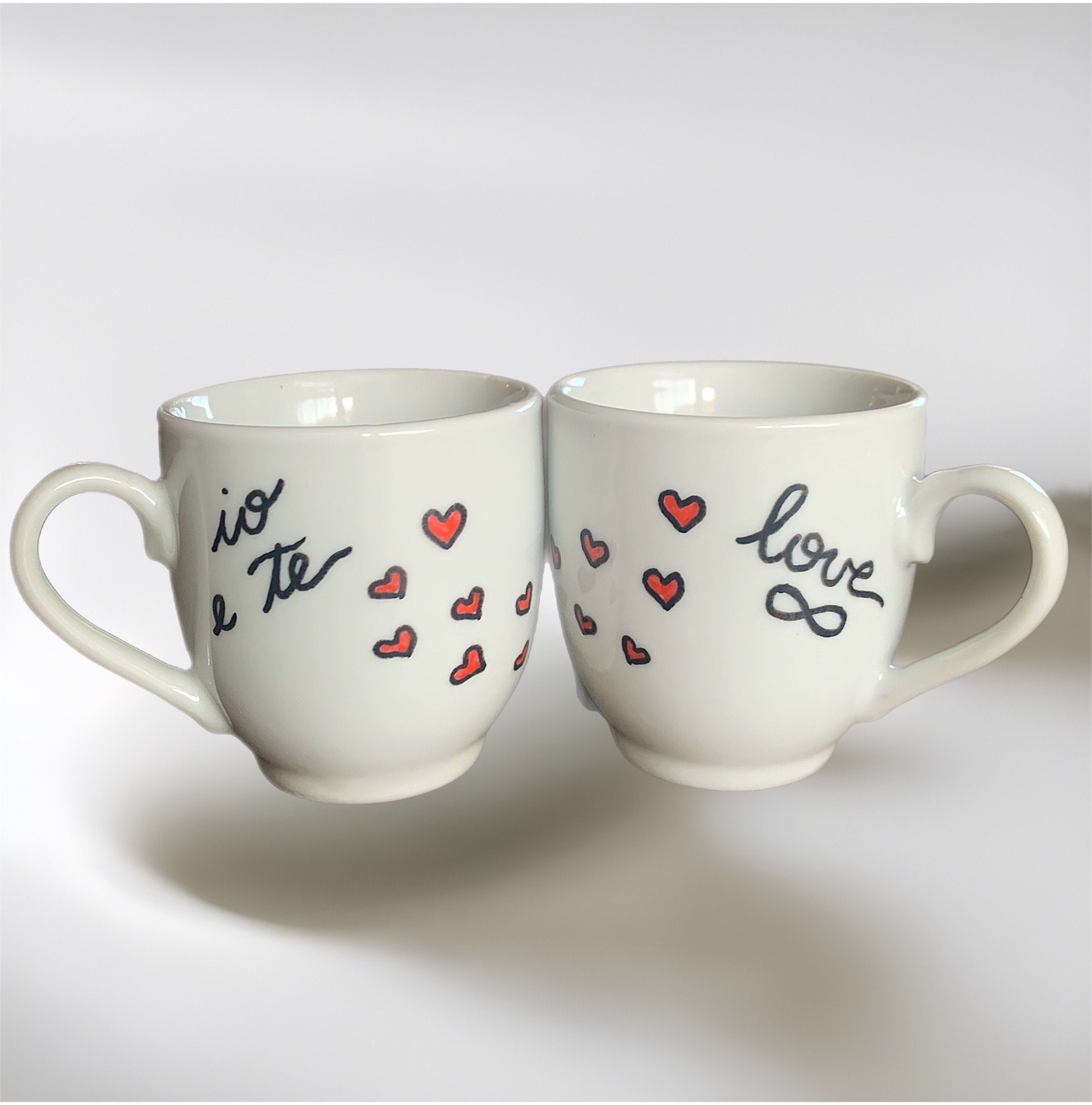Pair of VALENTINE'S DAY Coffee Cups - Etsy