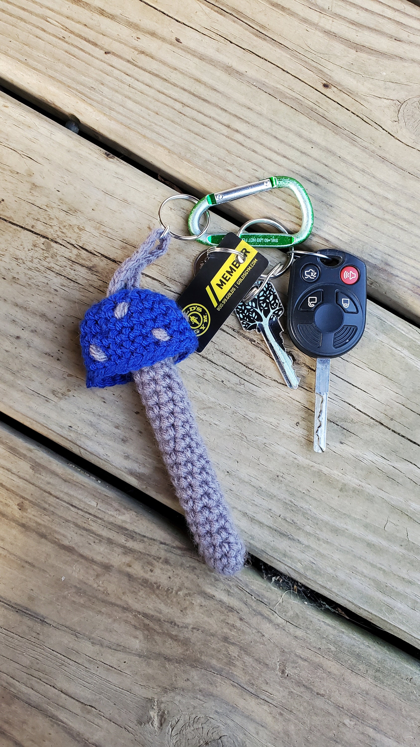 Mushroom Keychain Crochet Pattern | Chapstick/lighter/vape Pen/dab Cart ...