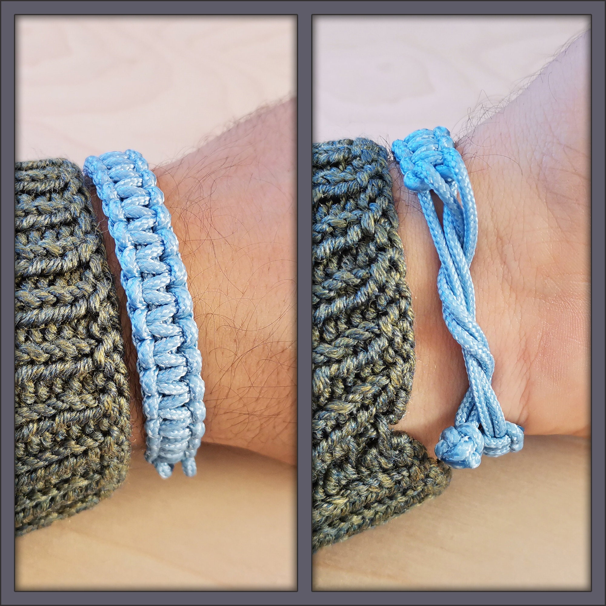 Custom Thin Paracord Bracelet in 52 Colors, Custom Paracord Bracelet ...