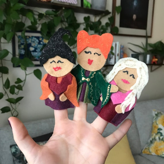 Hocus Pocus Inspired Finger Puppets Pattern Three Sisters - Etsy