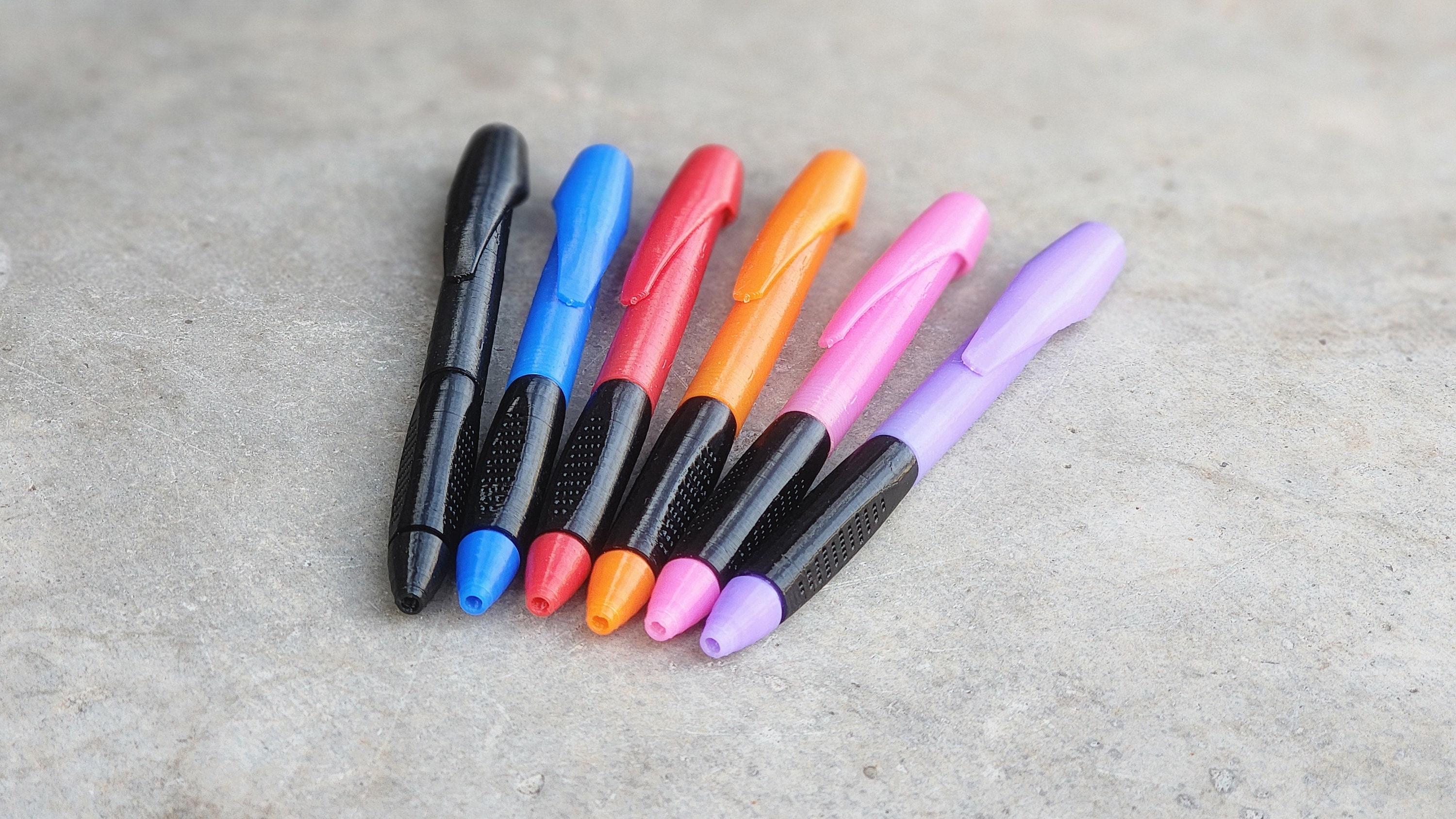 Custom Colour Retractable 3D Printed Pen With Comfort Grip - Etsy