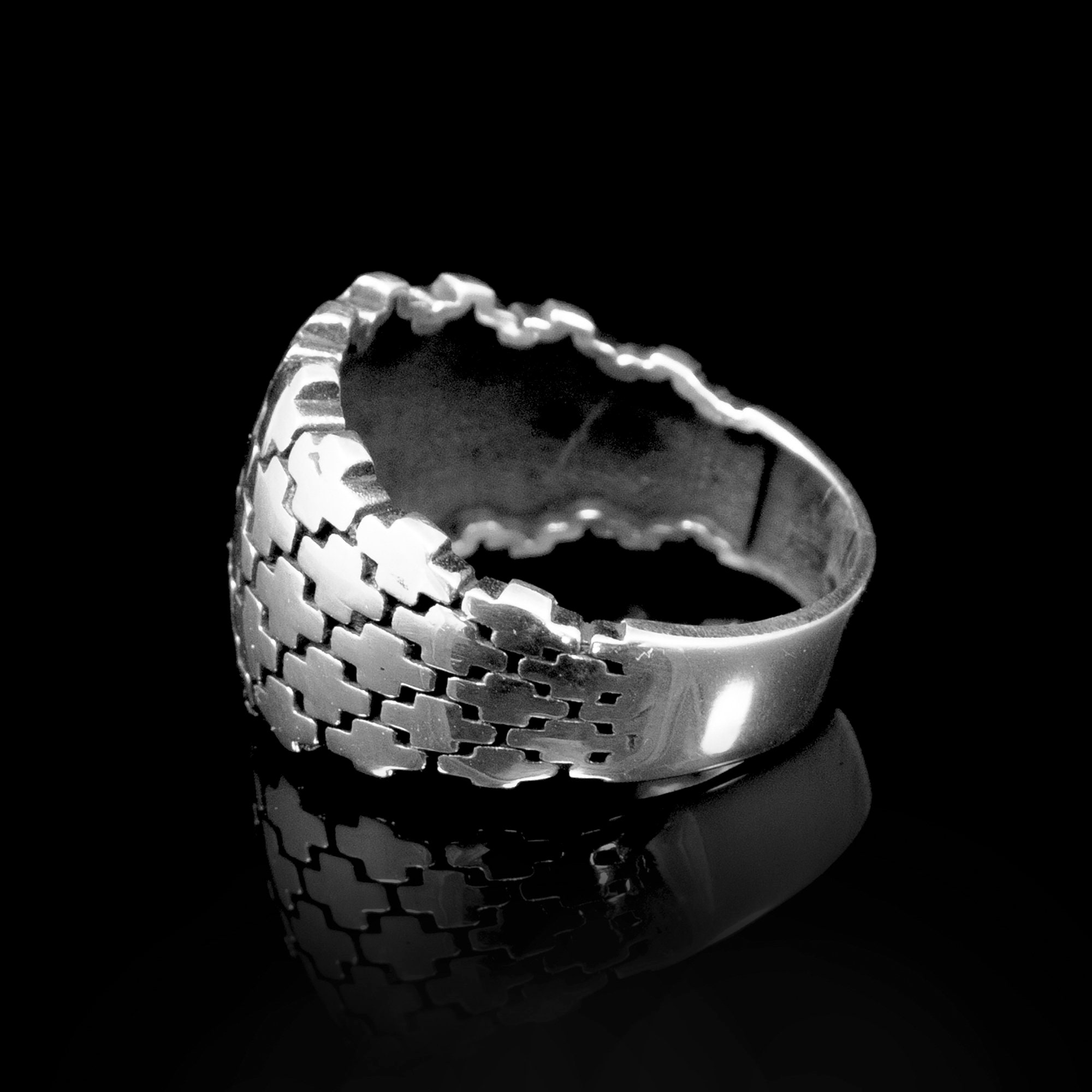 925 Sterling Silver Geometric Shape Rings for Men, Geometric Jewelry ...