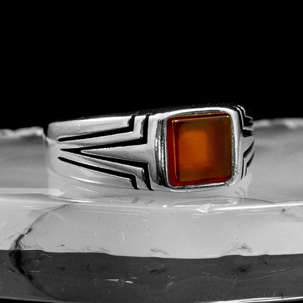 Mens Gemstone Rings - Etsy