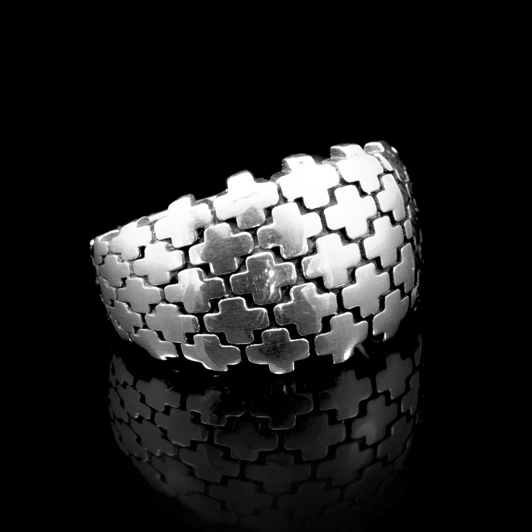 925 Sterling Silver Geometric Shape Rings for Men | Handcrafted ...