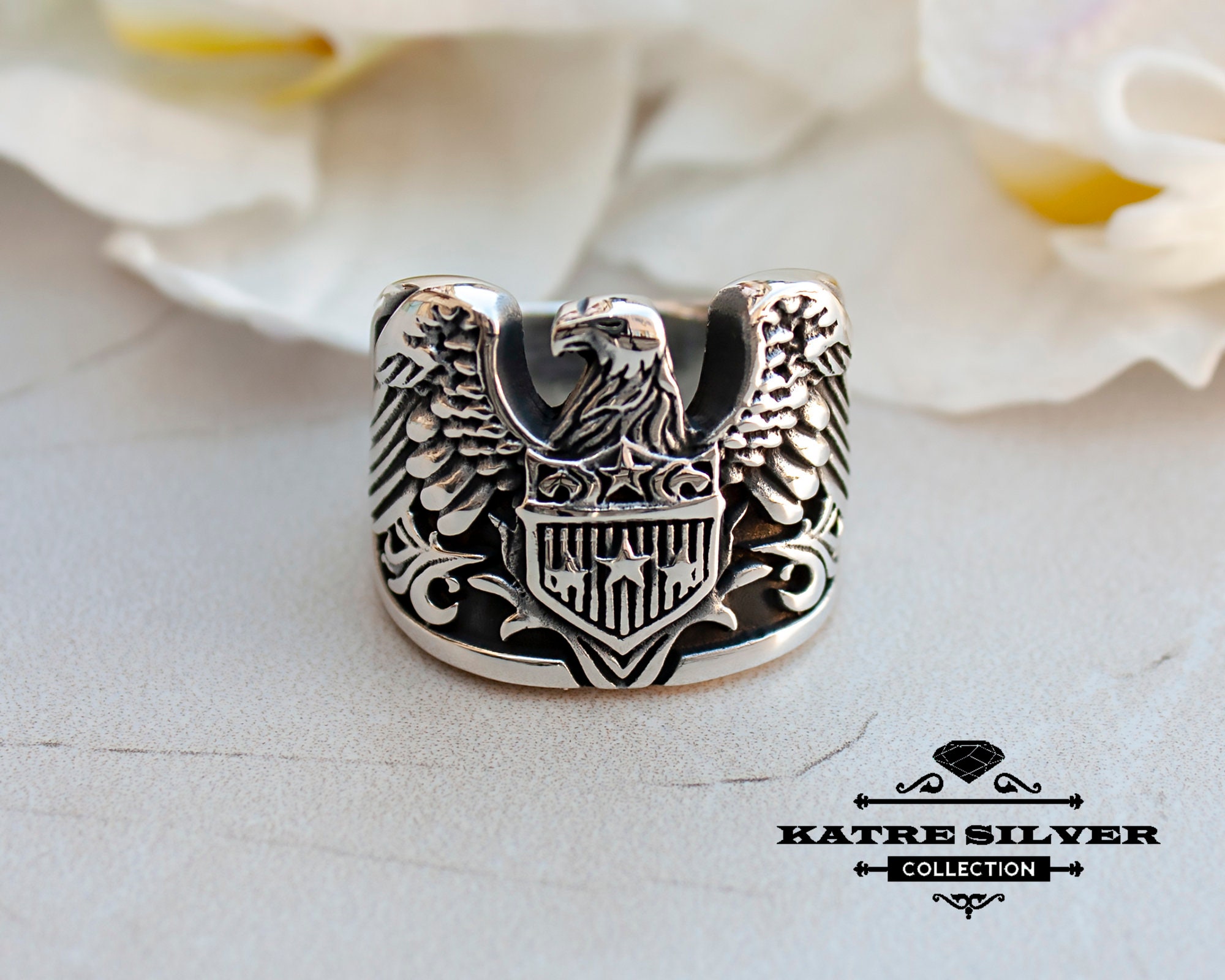 American Eagle Ring, Eagle Ring, American Eagle, Silver Eagle Ring ...