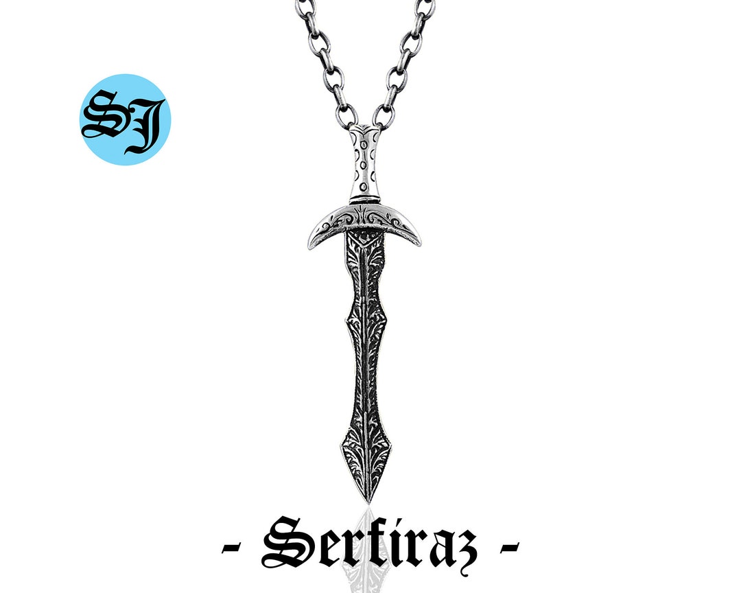 Handmade Sterling Silver Knight Sword Necklace - Medieval Jewelry - Etsy