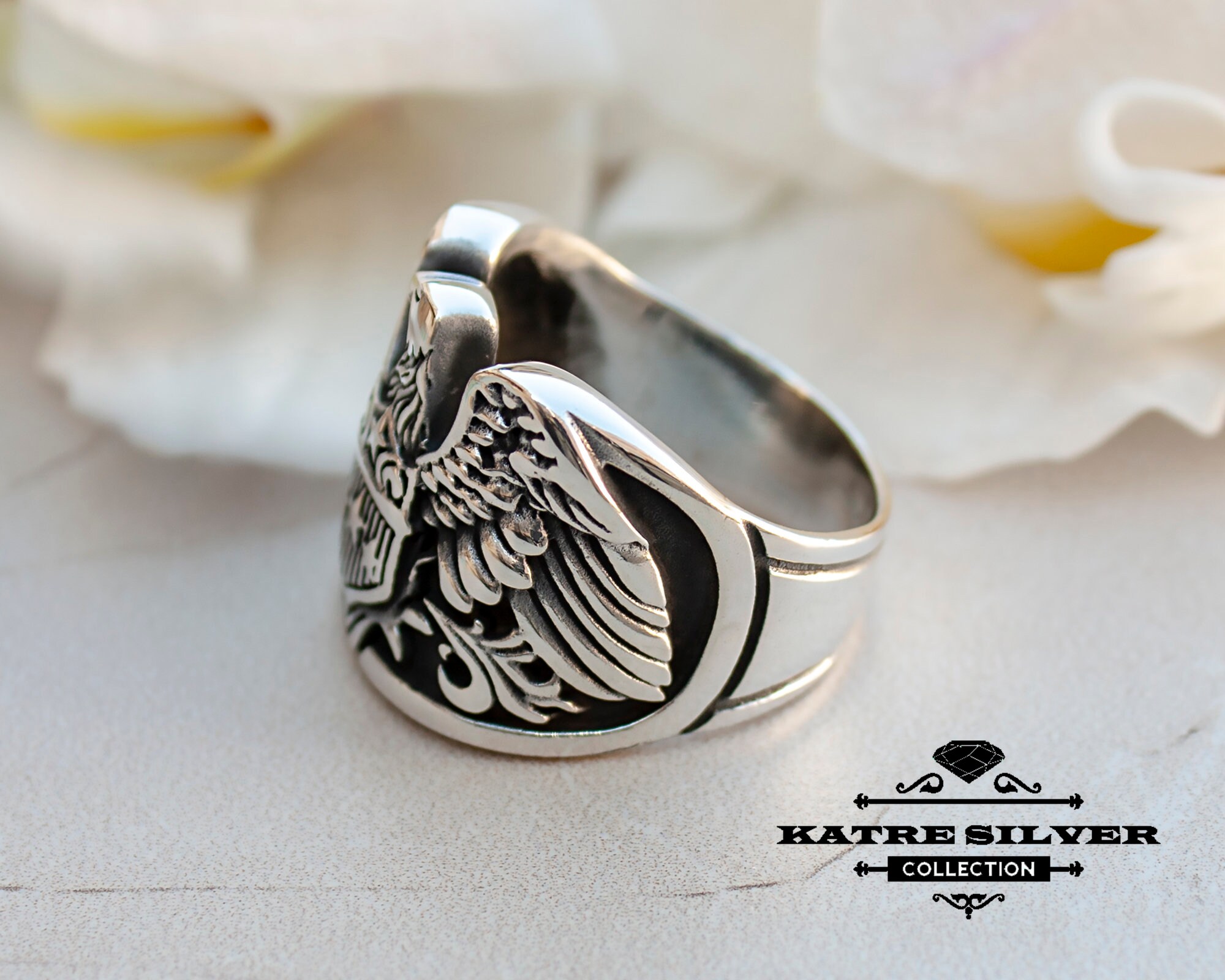 American Eagle Ring, Eagle Ring, American Eagle, Silver Eagle Ring ...