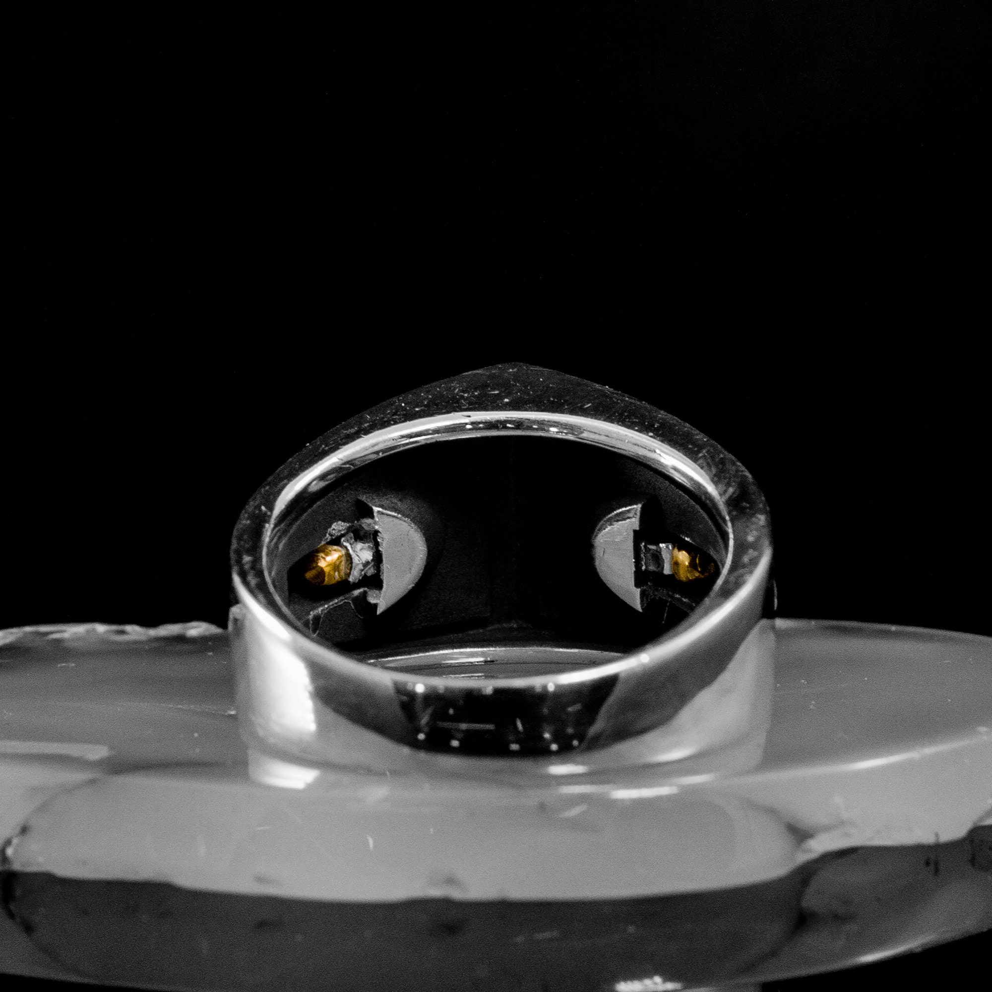 Bullet Ring, Men's Sterling Silver Bronze Bullet Ring, 925K Sterling ...