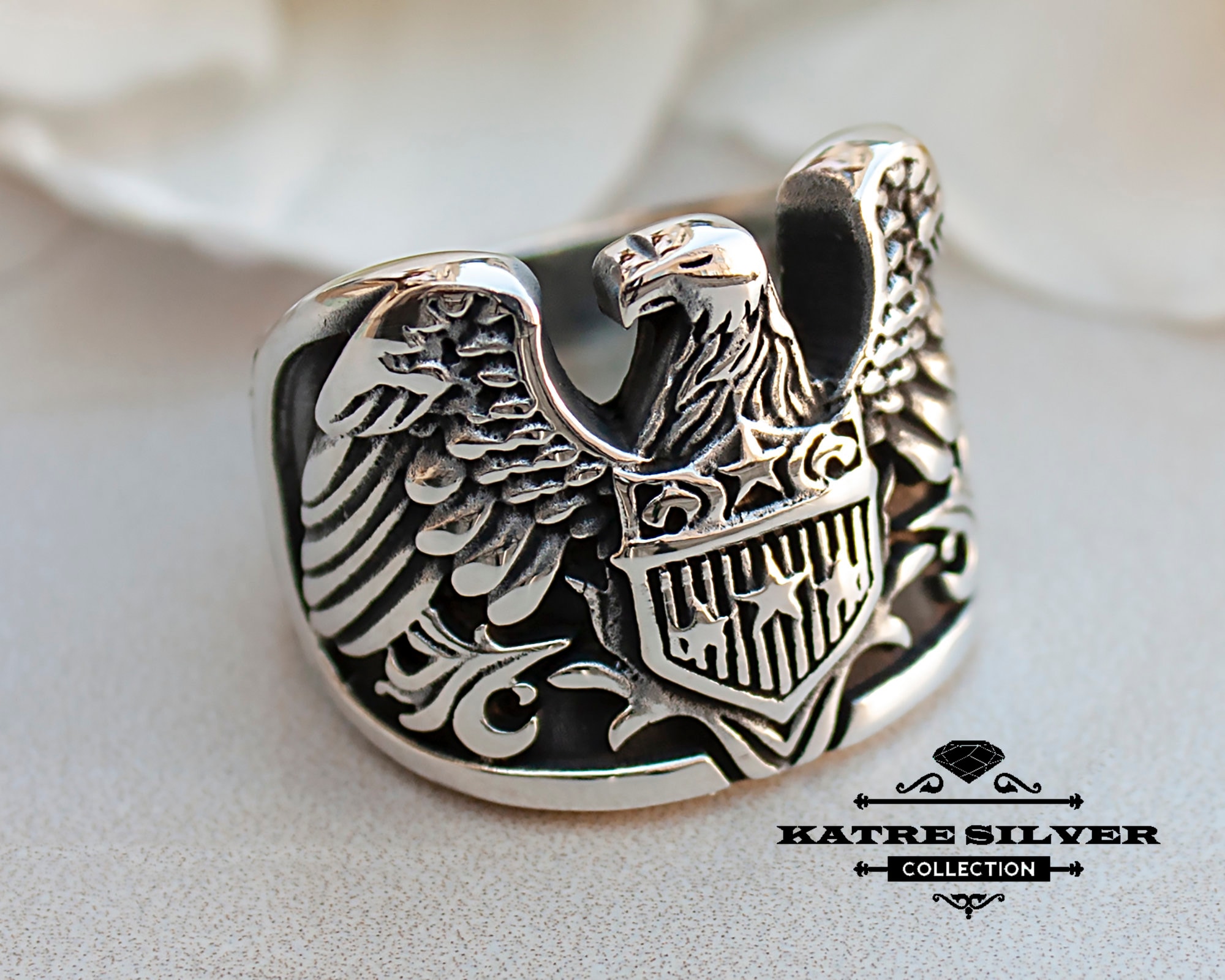 American Eagle Ring, Eagle Ring, American Eagle, Silver Eagle Ring ...