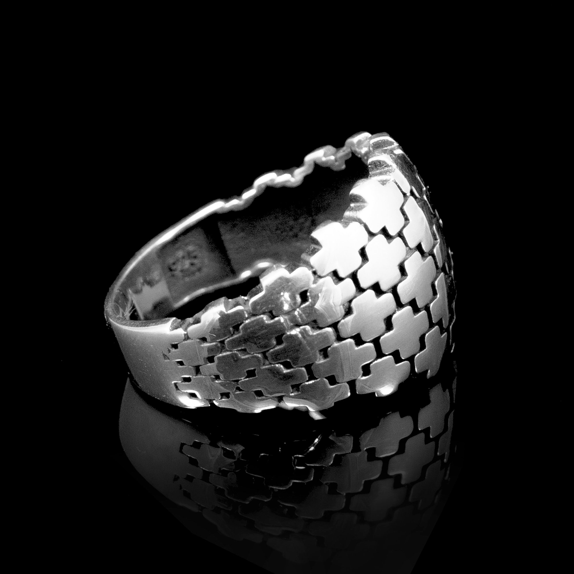 925 Sterling Silver Geometric Shape Rings for Men, Geometric Jewelry ...