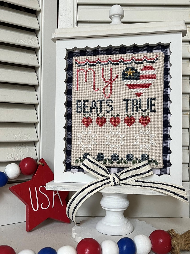 My Heart Beats True PDF Pattern - Etsy