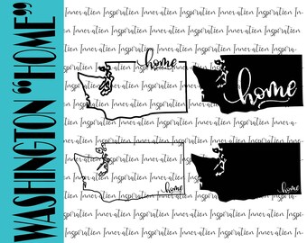 Washington State Shape Svg - Etsy