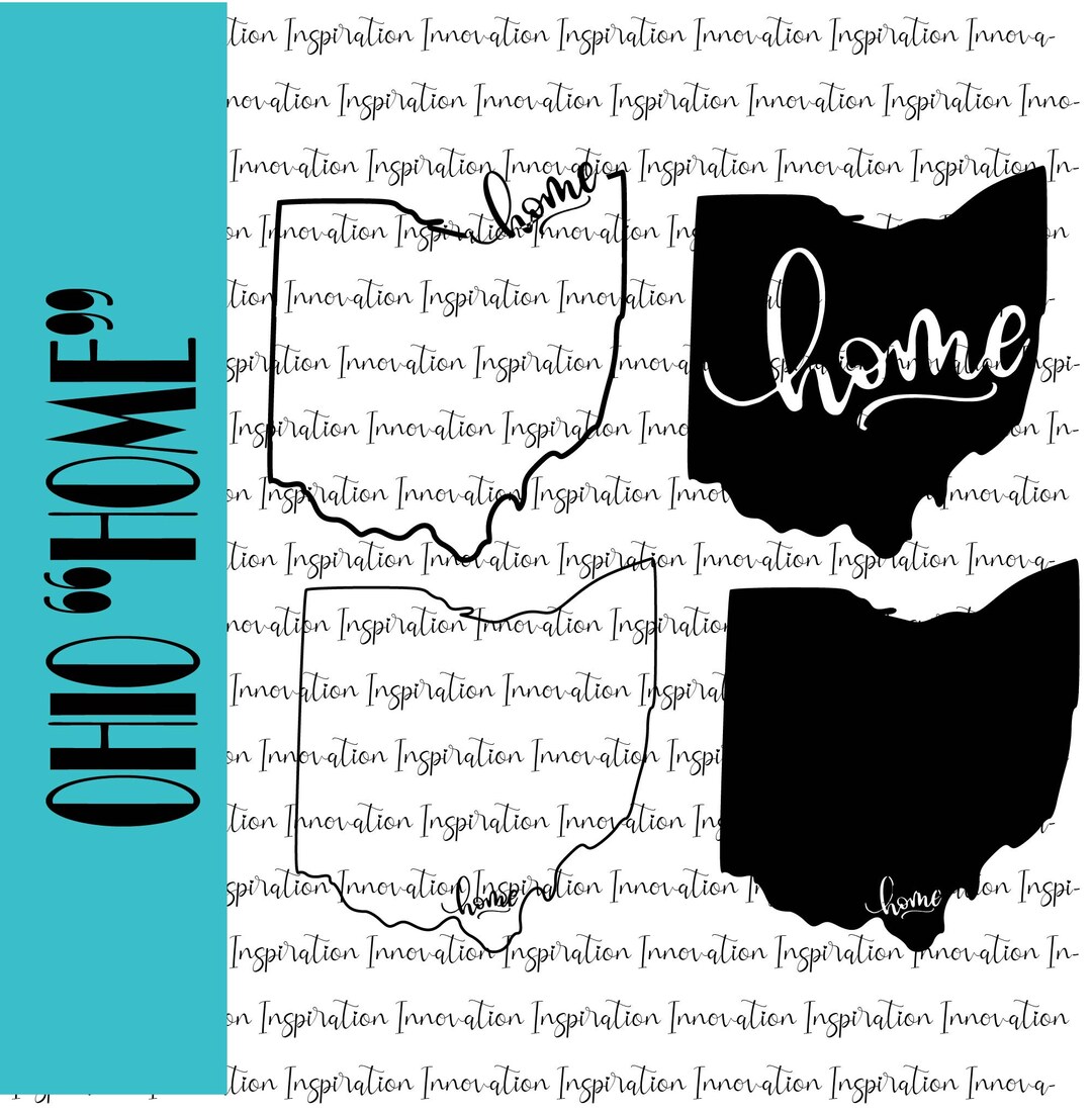 OHIO home U S States SVG State Template - Etsy