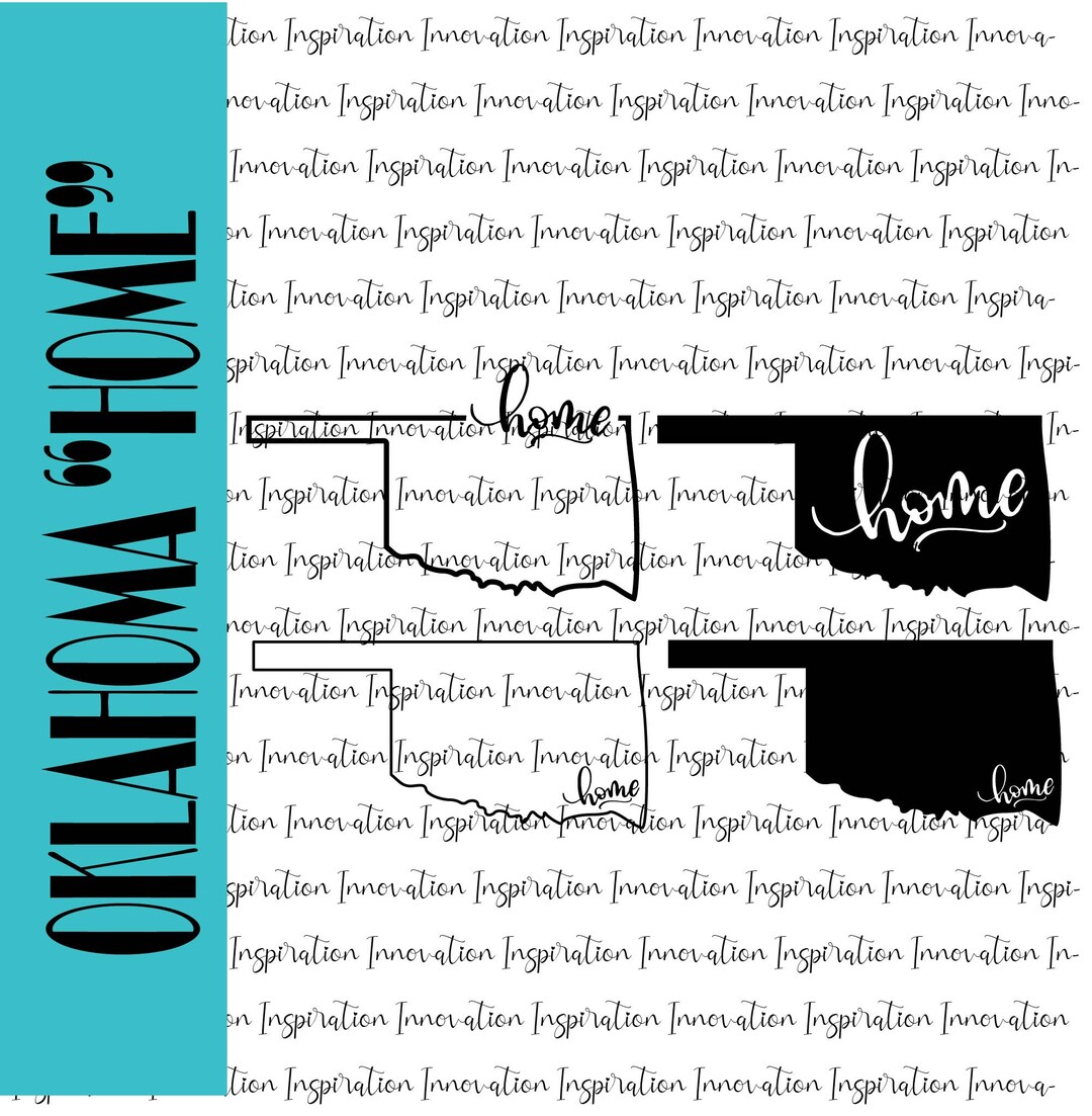 OKLAHOMA home U S States SVG State Template America Décor State Shape ...