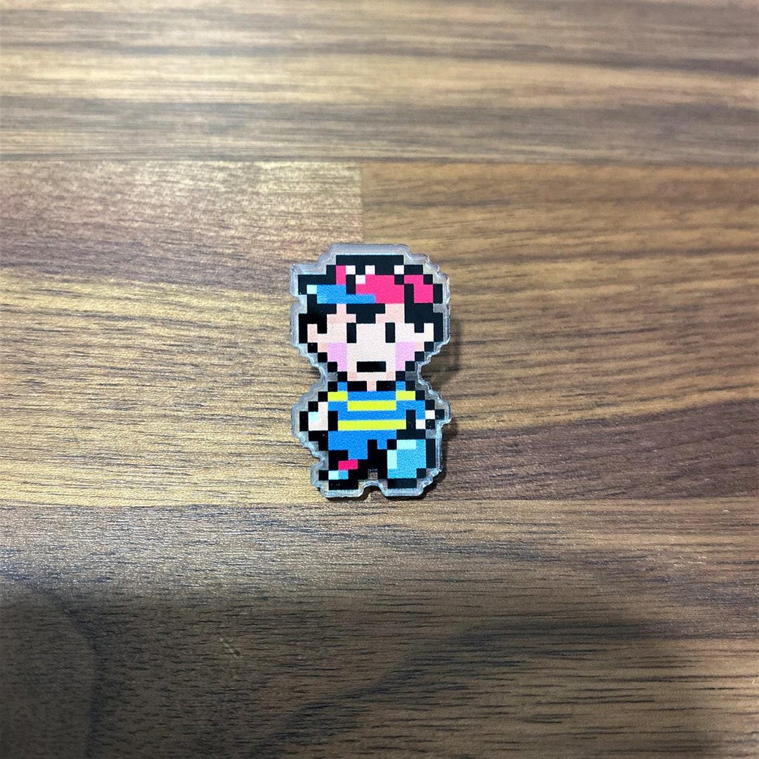 Pixel Ness Earthbound Decorative Pin Smash Bros Gamer Enamel Pins Pin ...