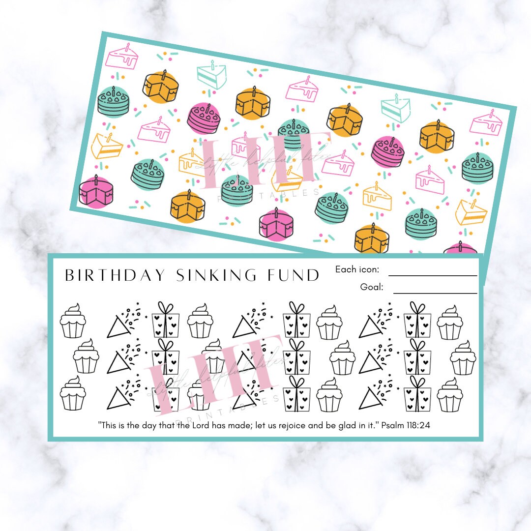 A6 Birthday Savings Tracker: Bible Verse Sinking Fund (digital Download ...