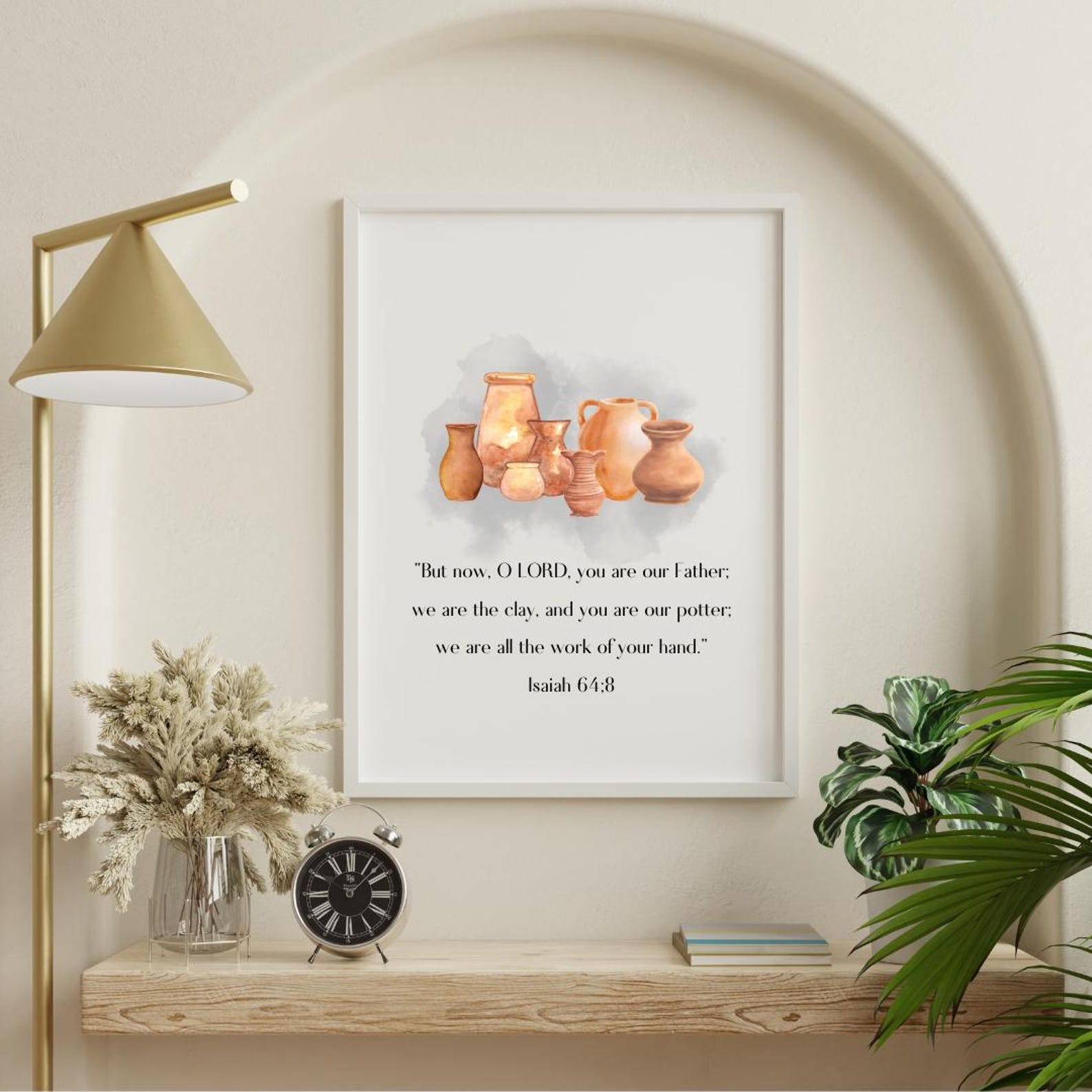 Isaiah 64:8 Potter & Clay Bible Verse Wall Art | Bible Verse Wall Art ...