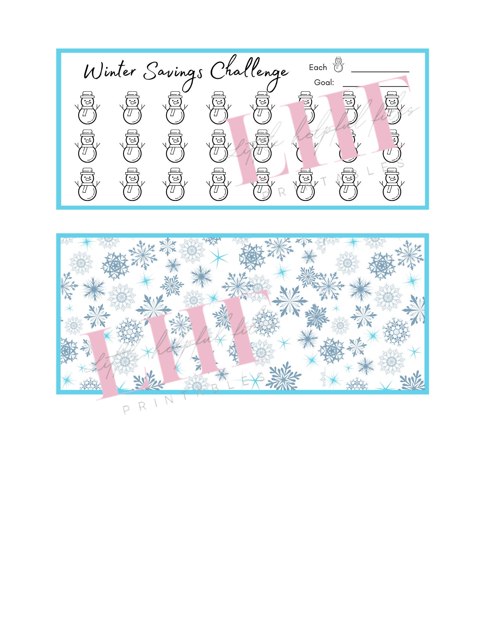 A6 Seasonal Monthly Savings Challenge Digital Monthly - Etsy