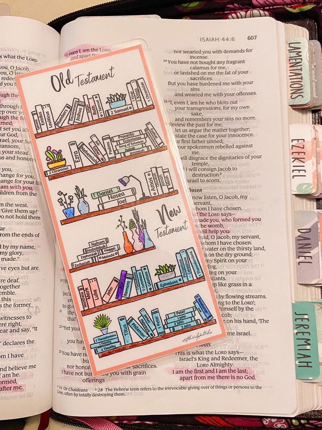 Bible Bookshelf Reading Tracker Bookmark | Bookshelf Bible Tracker ...