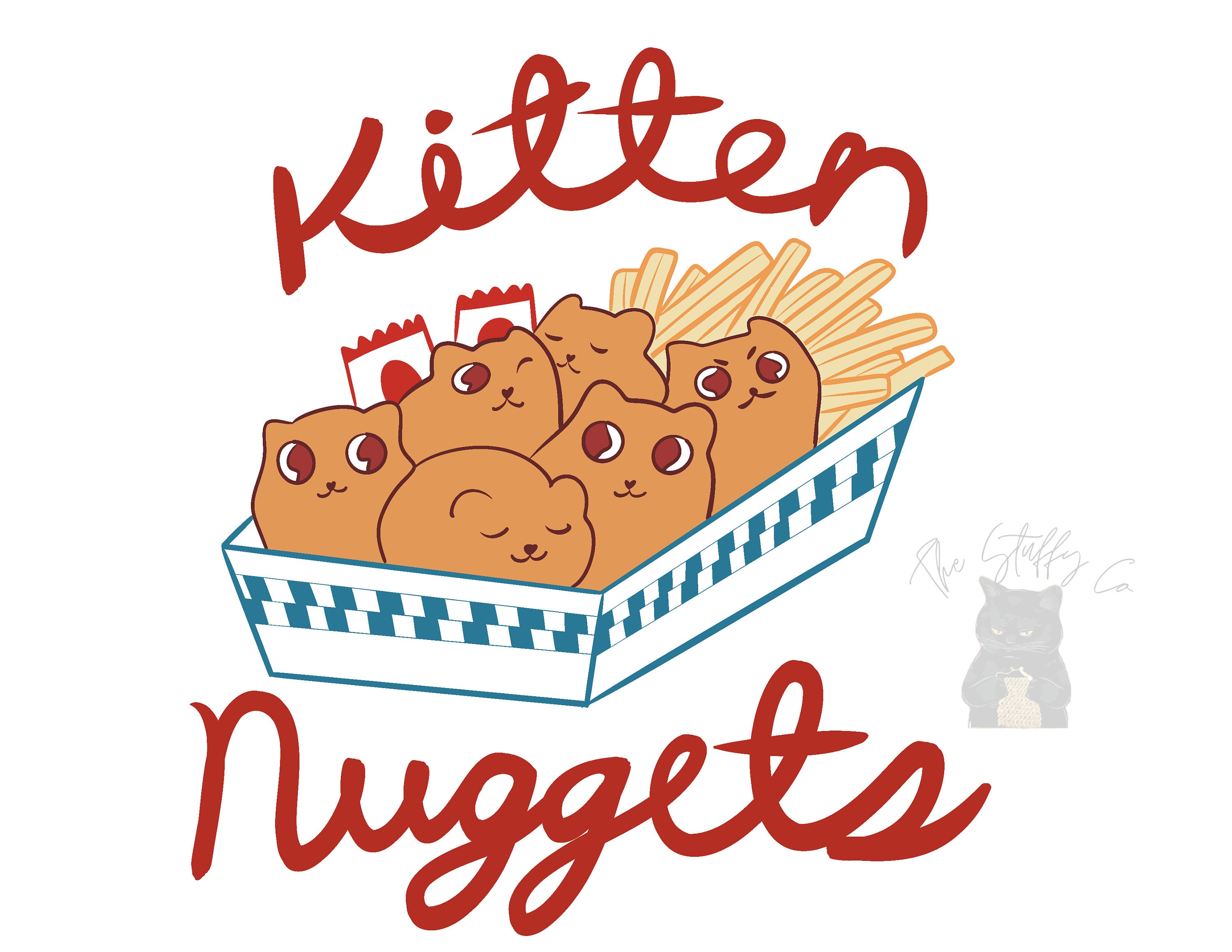 Kitten Nuggets Png/jpg, Chicken Nuggets, Cat Shirt Design, Funny Cat ...