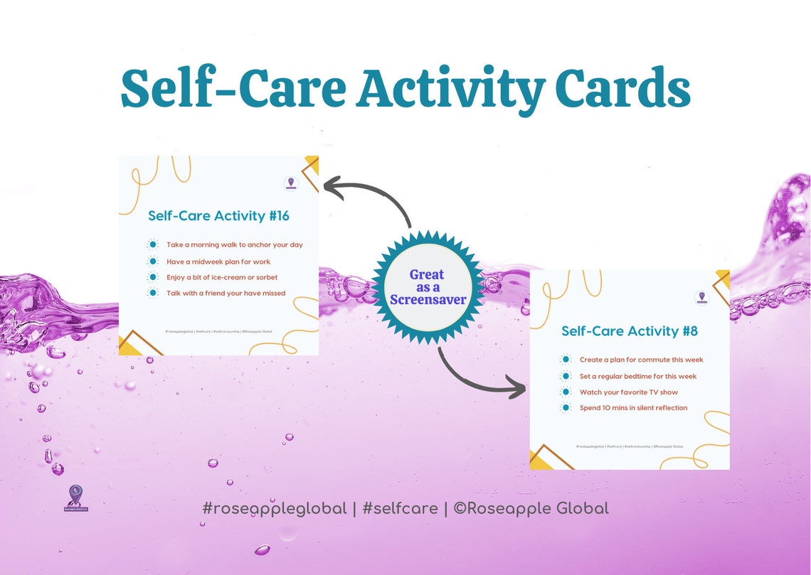 Printable Self-care Card Deck Self-care Activity Cards Self-care Tips ...