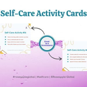 Printable Self-care Card Deck | Self-care Activity Cards | Self-care ...