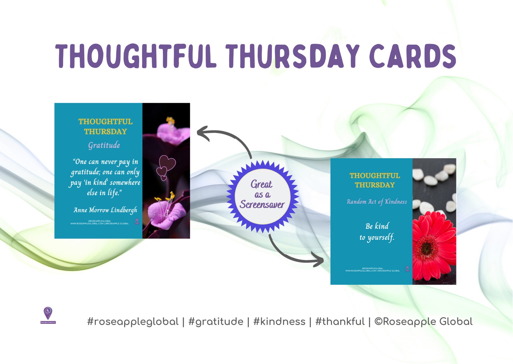 Printable Thoughtful Thursday Card Deck | Gratitude Cards | Kindness ...