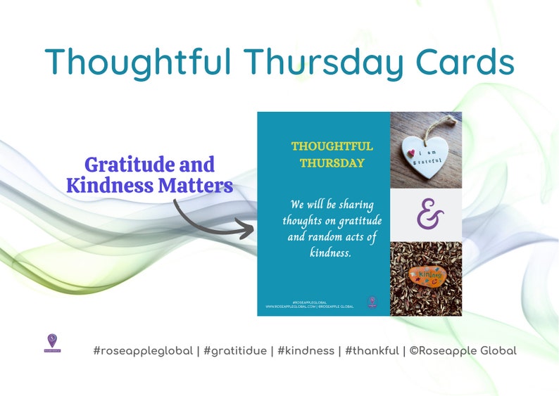 Printable Thoughtful Thursday Card Deck Gratitude Cards - Etsy