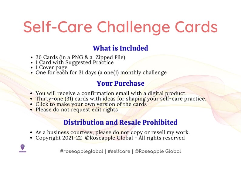 Printable Self-care Card Deck | Self-care Cards | Self-care Challenge ...
