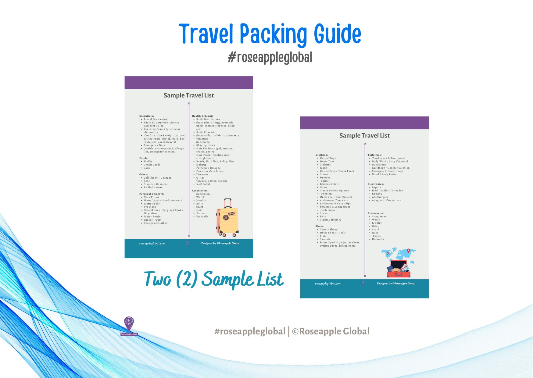 Printable Travel Packing List Travel Packing Guide First-time Traveler ...