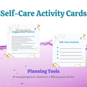 Printable Self-care Card Deck | Self-care Activity Cards | Self-care ...