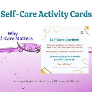 Printable Self-care Card Deck | Self-care Activity Cards | Self-care ...