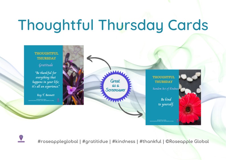 Printable Thoughtful Thursday Card Deck Gratitude Cards - Etsy