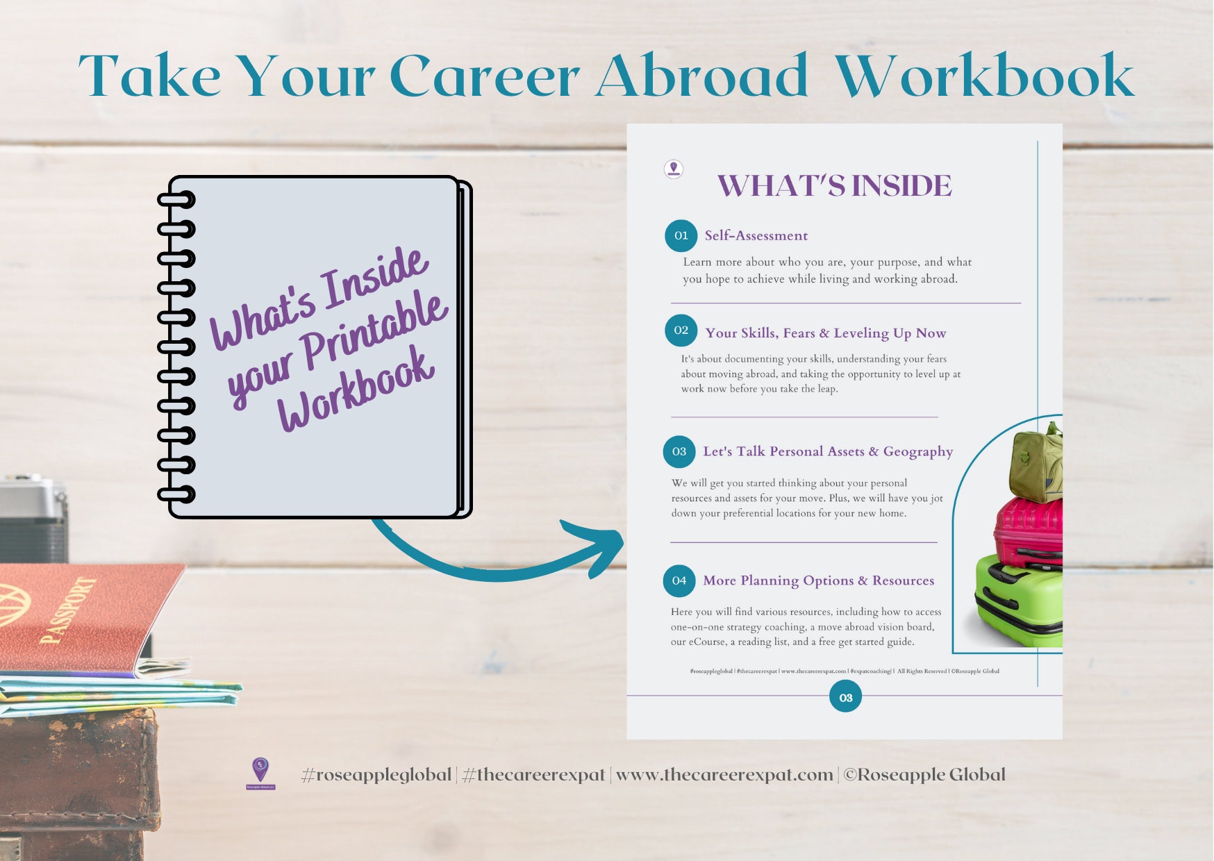 Printable Take Your Career Abroad Workbook | Work Abroad Planner ...