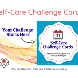 Printable Self-care Card Deck | Self-care Cards | Self-care Challenge ...