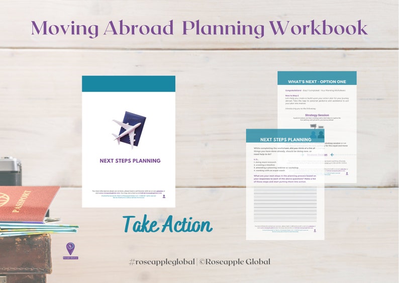 Move Abroad Planning Workbook | Printable Move Abroad Planner | Move ...