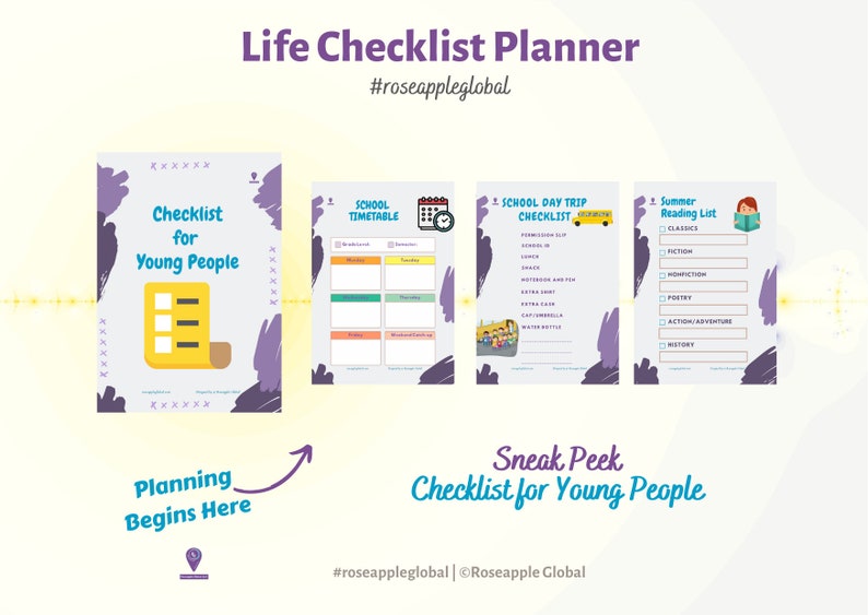 Printable Life Checklist Planner To-do List Planner Checklist Bundle ...