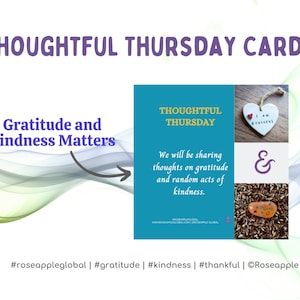 Printable Thoughtful Thursday Card Deck | Gratitude Cards | Kindness ...