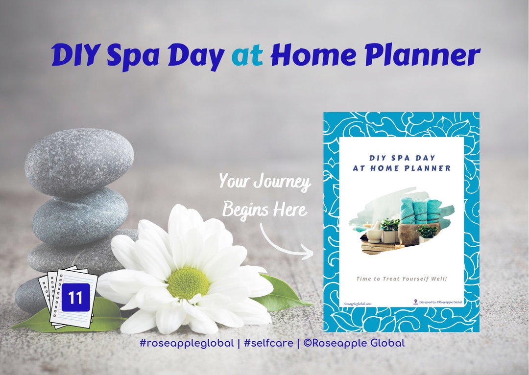 DIY Home Spa Day | Printable Self-care Planner | Spa Experience | Spa ...