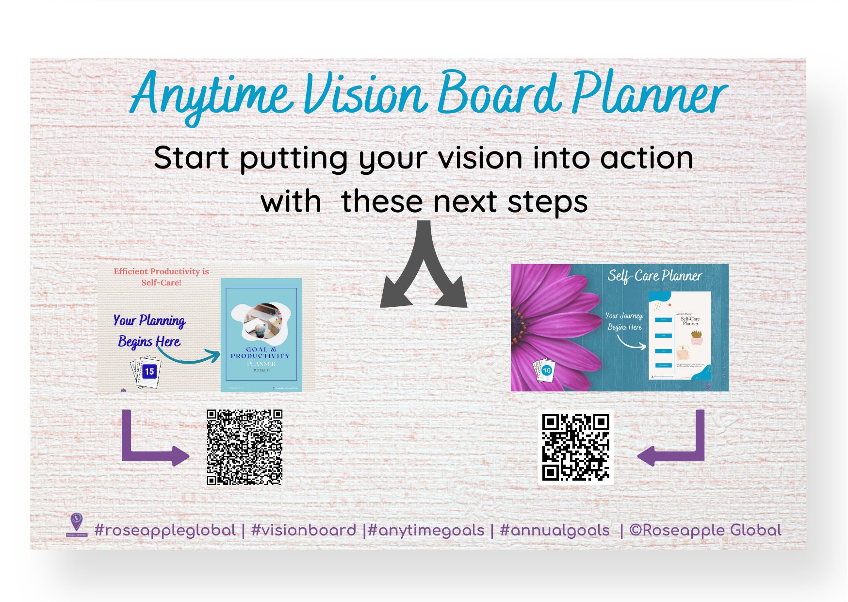 Printable Vision Board Planner Vision Board Template Goal - Etsy