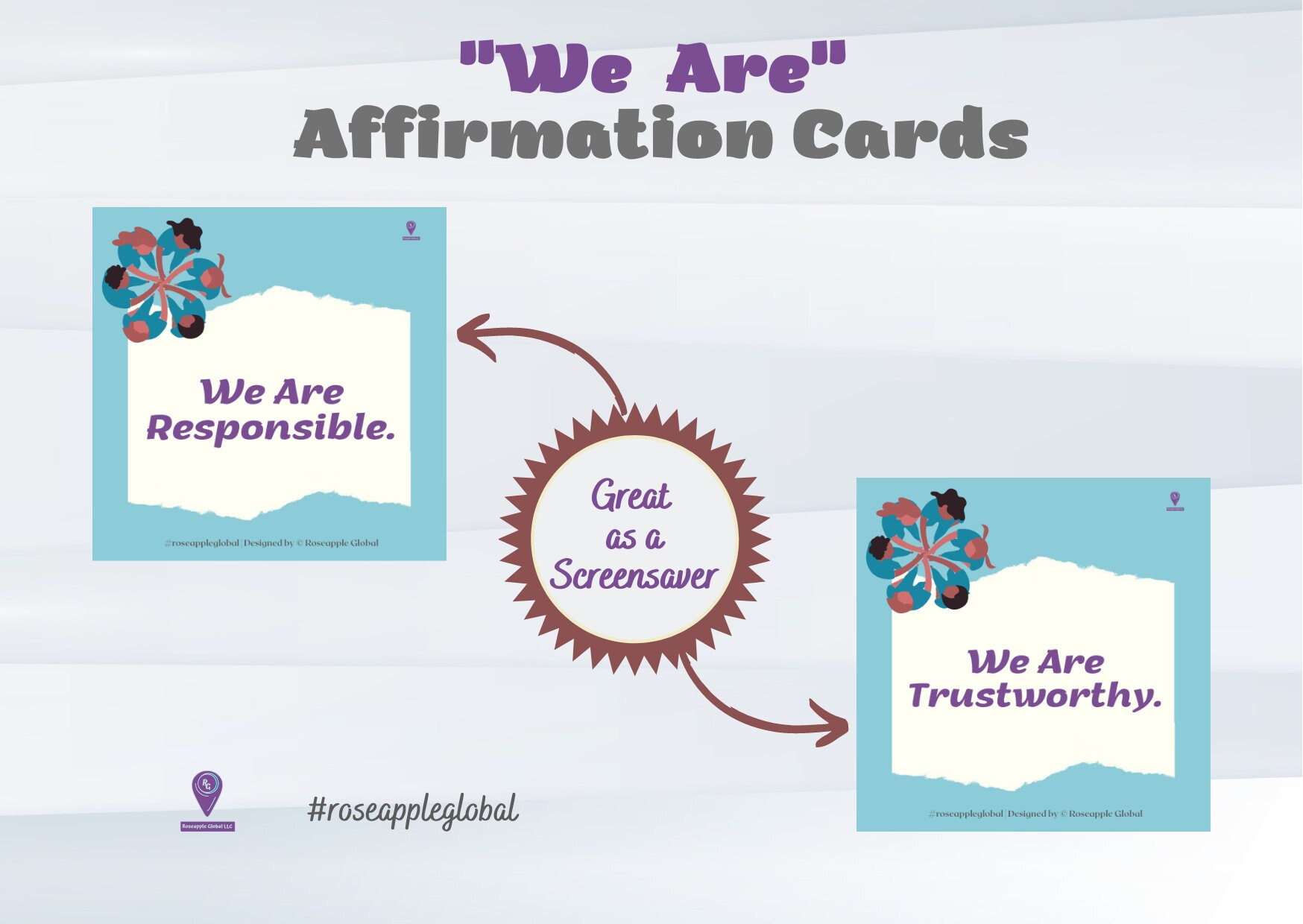 Printable "we Are" Affirmations | Inspirational Cards | Mindset Cards ...