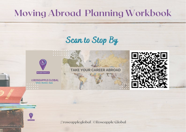 Move Abroad Planning Workbook Printable Move Abroad Planner Move Abroad Goal Setting Sabbatical ...