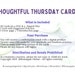 Printable Thoughtful Thursday Card Deck Gratitude Cards Kindness Cards ...
