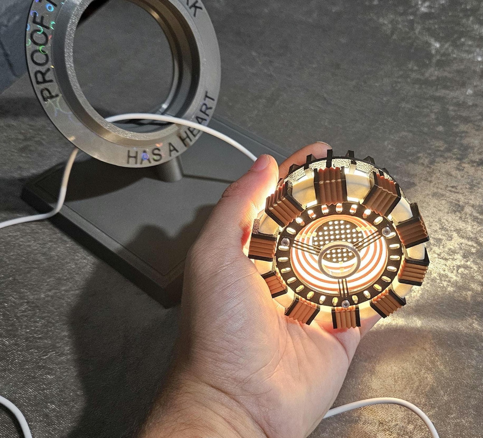 Iron Man Arc Reactor Mark 1 Replica – USB LED Light With Stand | 'proof ...